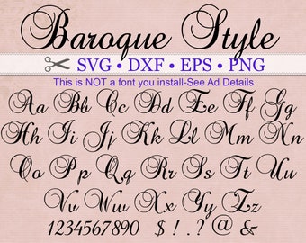 Bold Script SVG Cursive Font Fancy Script Font Svg Dxf - Etsy