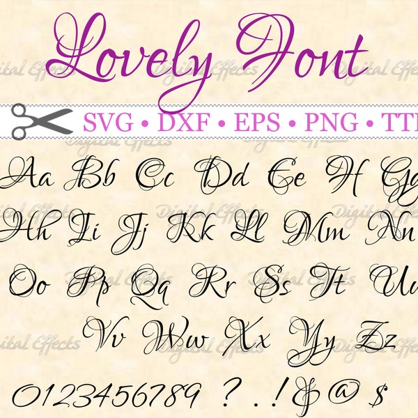 Cursive Font - Etsy