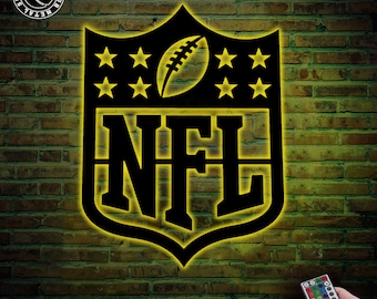 3d Nfl Team Sign - Etsy