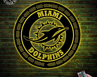 Miami Dolphins Led Sign - Etsy