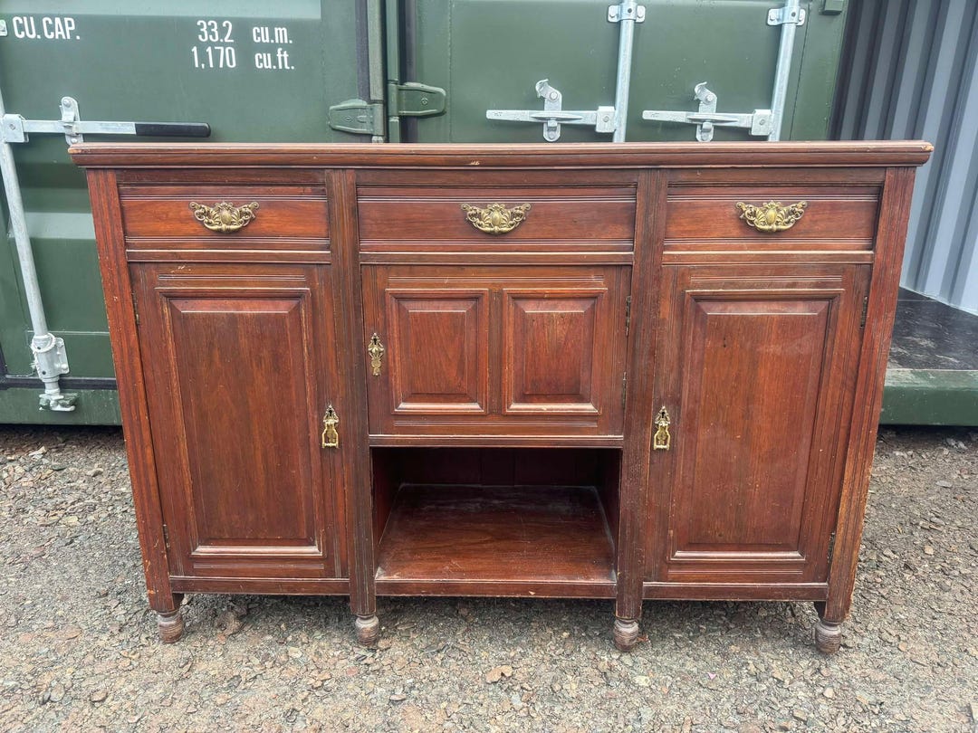 Vintage Edwardian Sideboard/tv Stand Hallway Unit Ready to Upcycle - Etsy