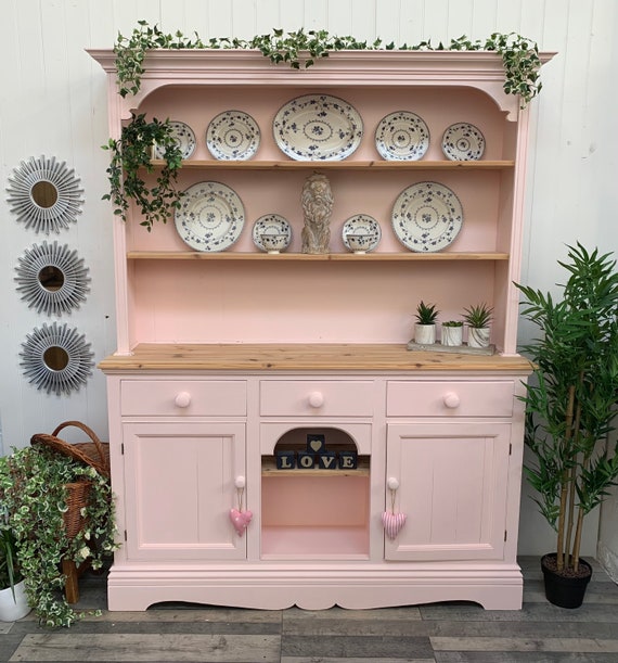 Pink welsh dresser store