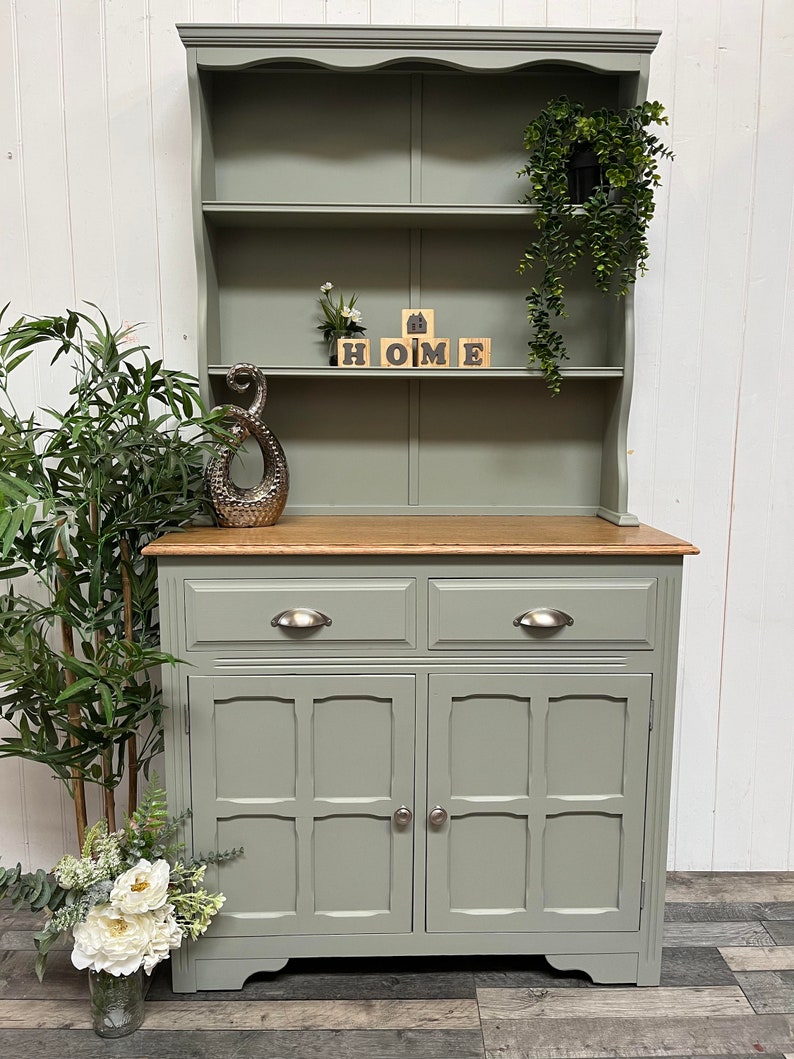 Custom Painted UPCYCLED Small Vintage/pine Kitchen Welsh Dressers With ...