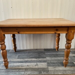 Ready to Be Upcycled Solid Pine Farmhouse Dining Table With Drawer - Etsy