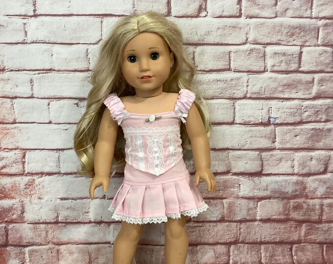 Pleated Skirt and Fancy Bustier Top for 18 Inch Dolls - Etsy