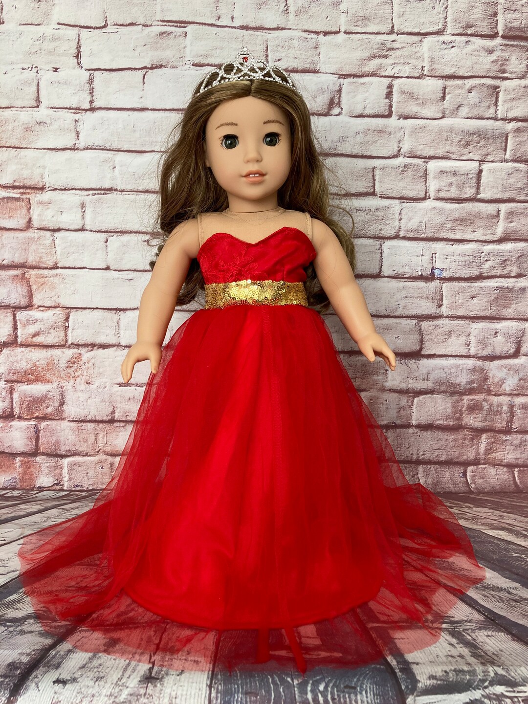 Ruby Red Princess Dress Set for 18 Inch Dolls - Etsy