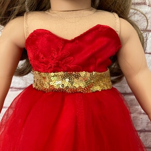 Ruby Red Princess Dress Set for 18 Inch Dolls - Etsy