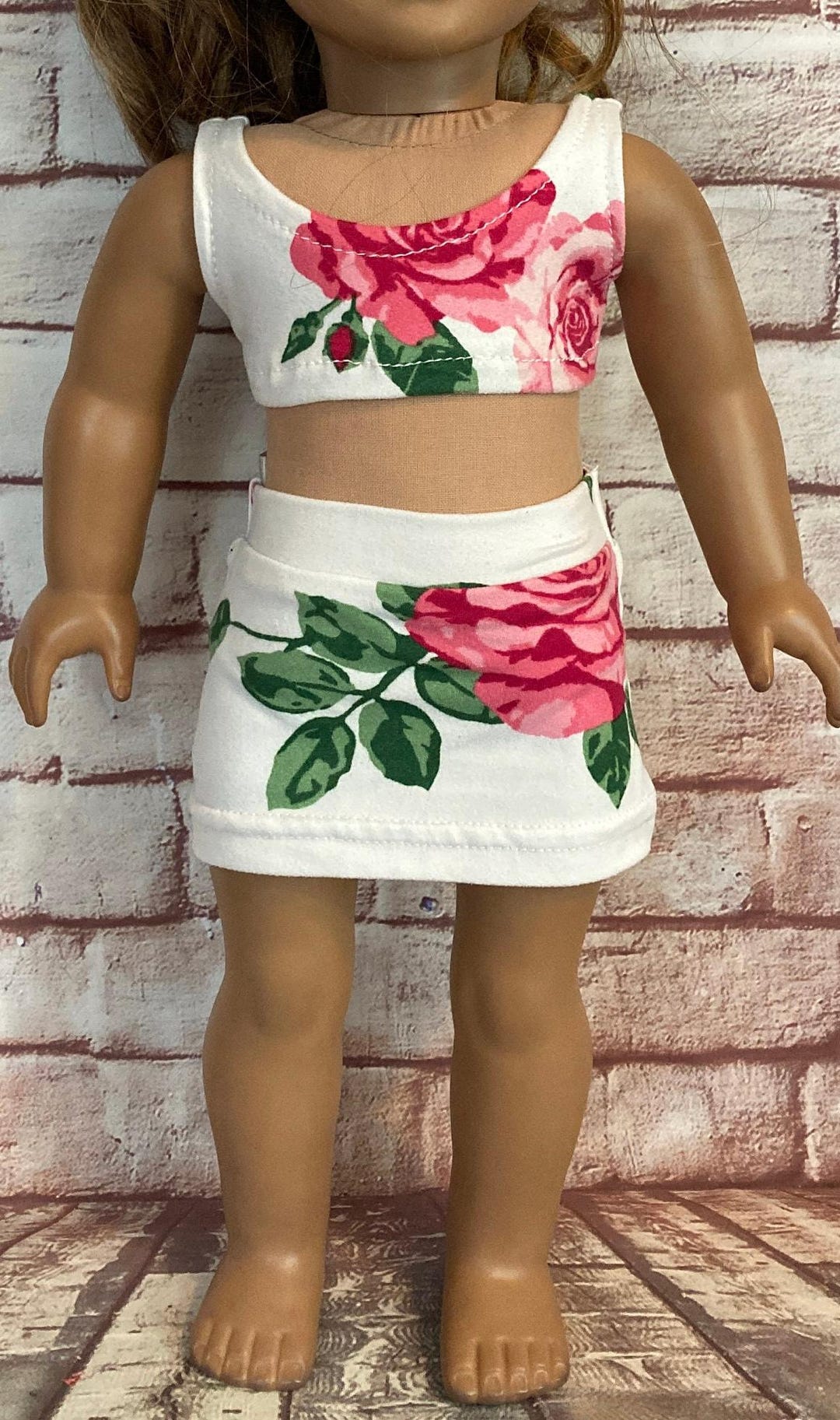 Sweet Roses Outfit for 18 Inch Dolls - Etsy