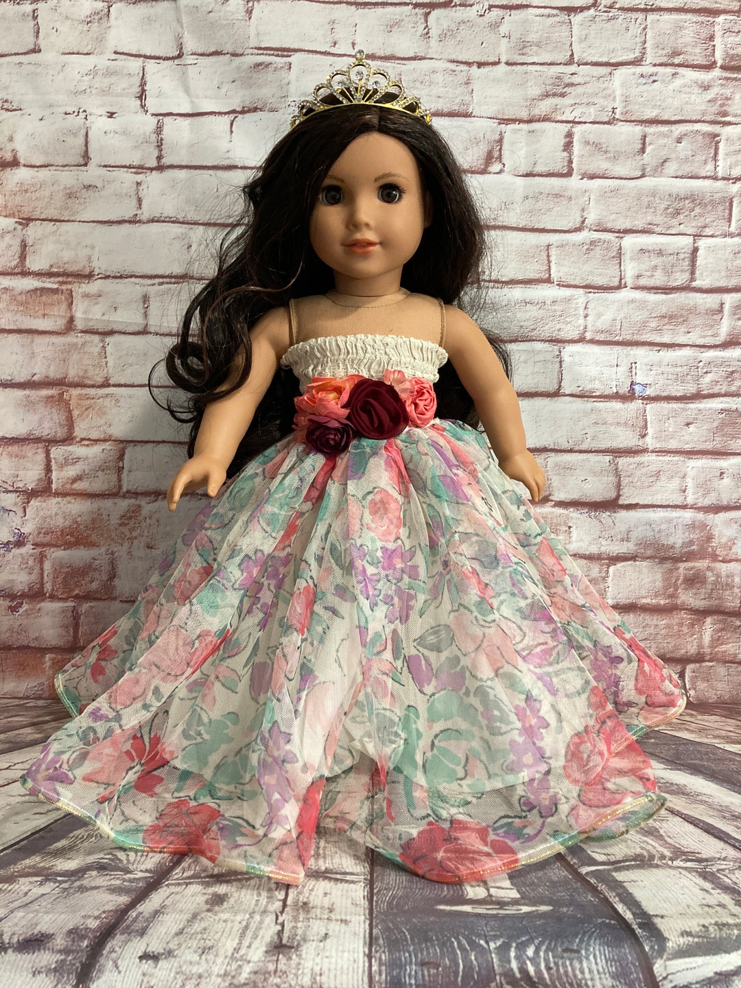 Floral Princess Dress Set for 18 Inch Dolls - Etsy