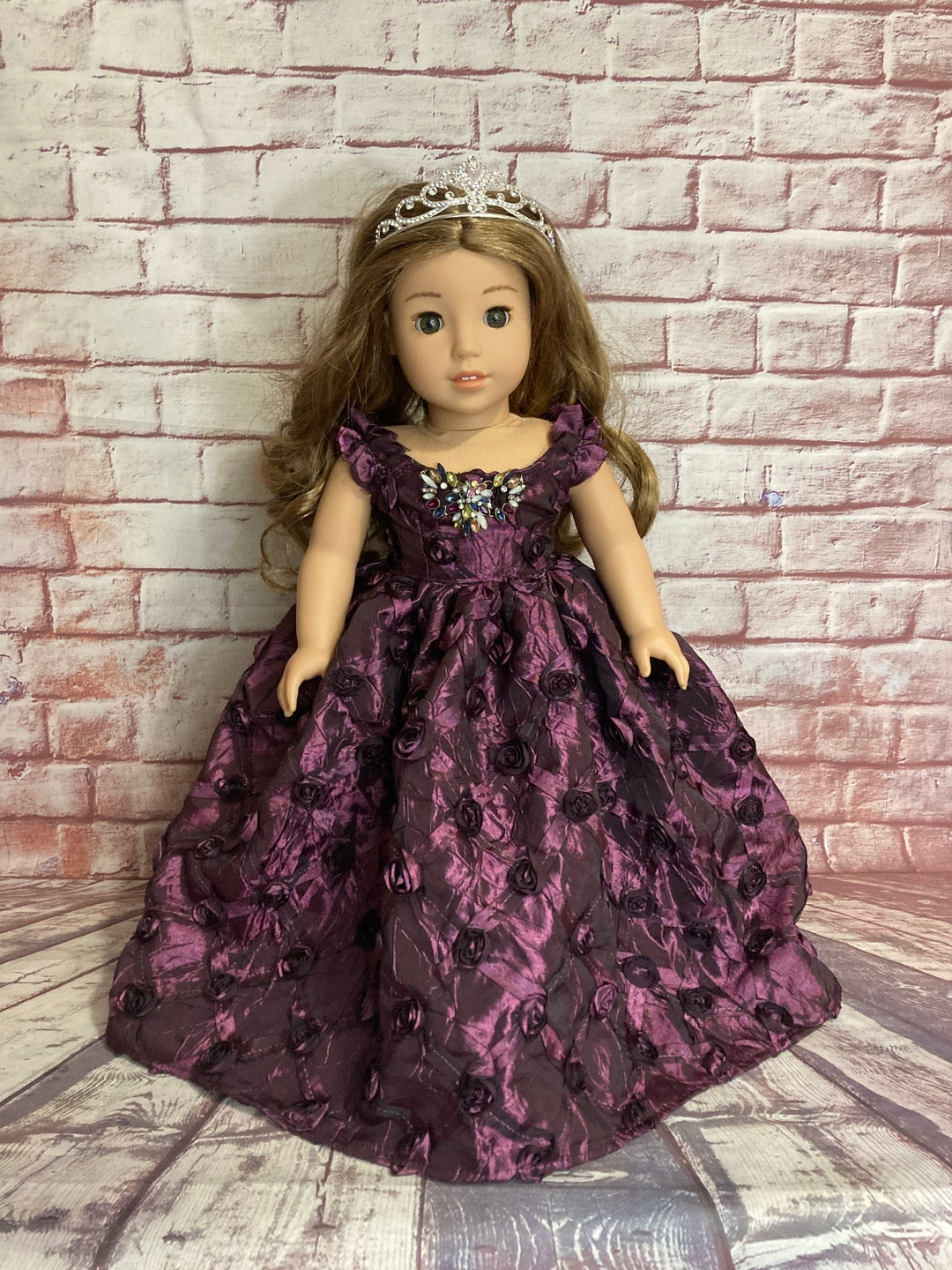 Plum Princess Dress for 18 Inch Dolls - Etsy