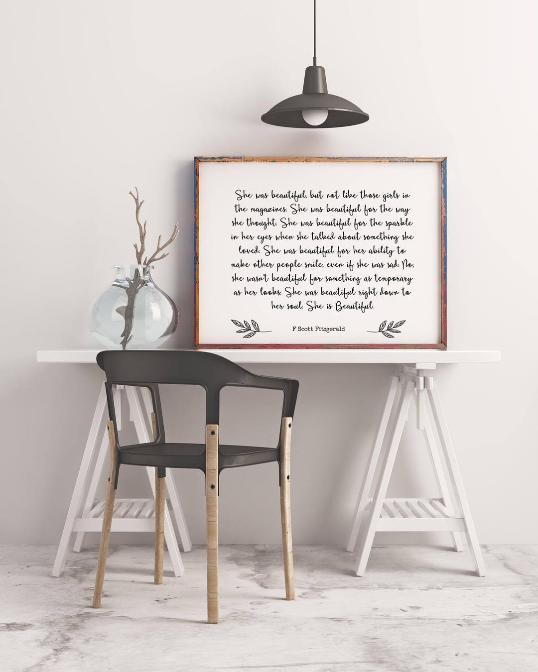 F Scott Fitzgerald - She is Beautiful - Art Print (framed or Unframed ...