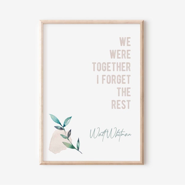 We Were Together Poster - Etsy