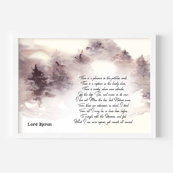Lord Byron Poetry - Etsy