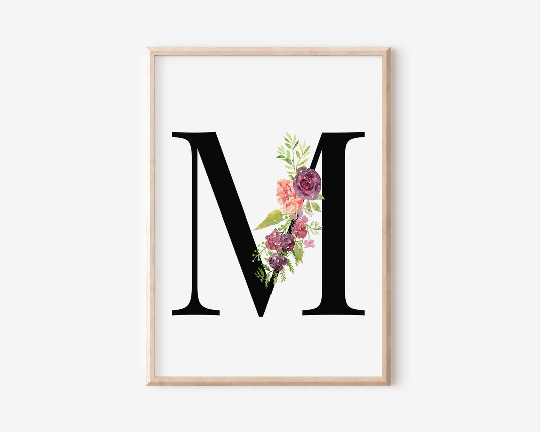 Letra M descarga digital - Etsy México