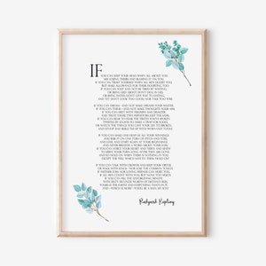 Rudyard Kipling - If - Digital Download - Etsy