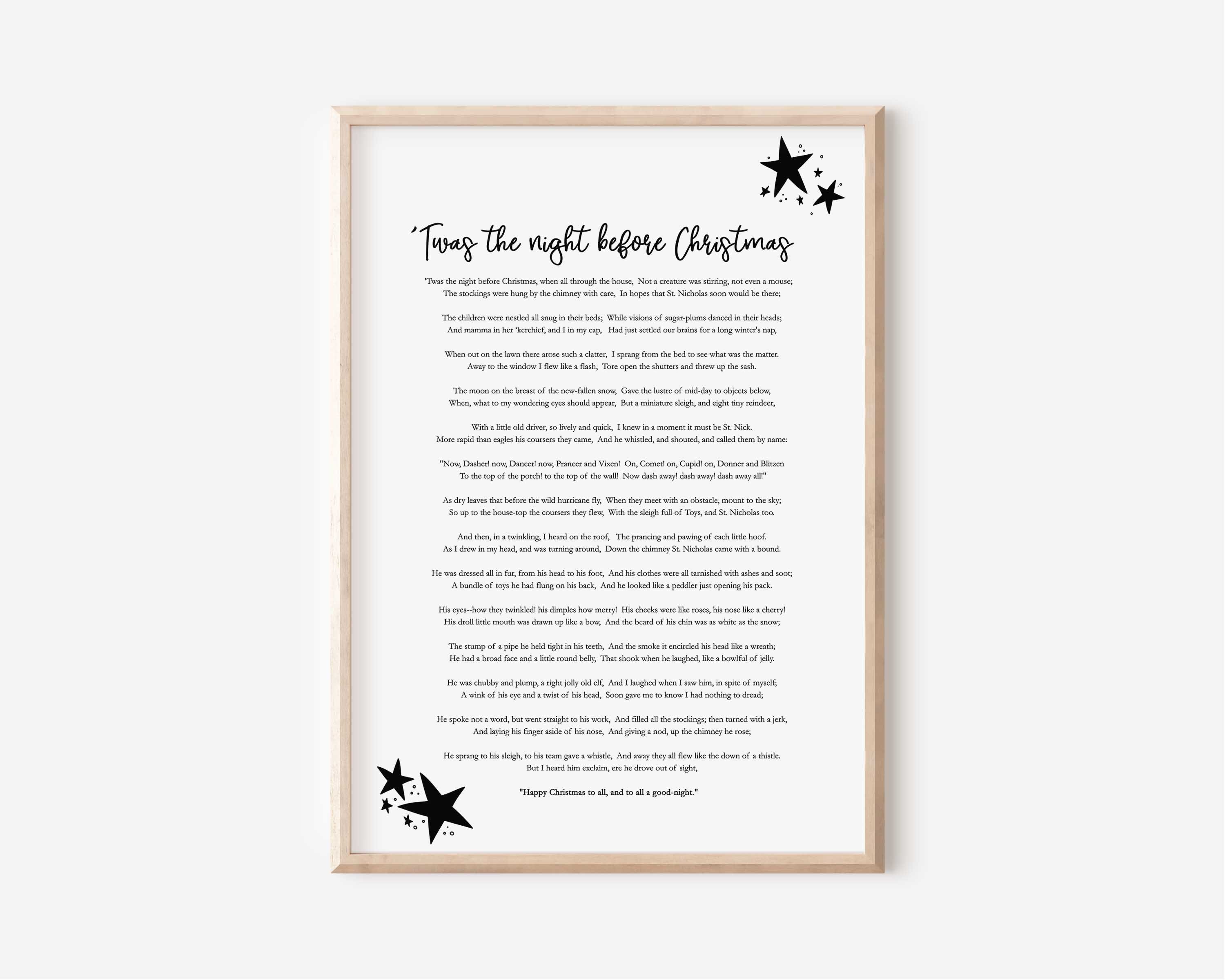 Twas the Night Before Christmas - Digital Download - Etsy
