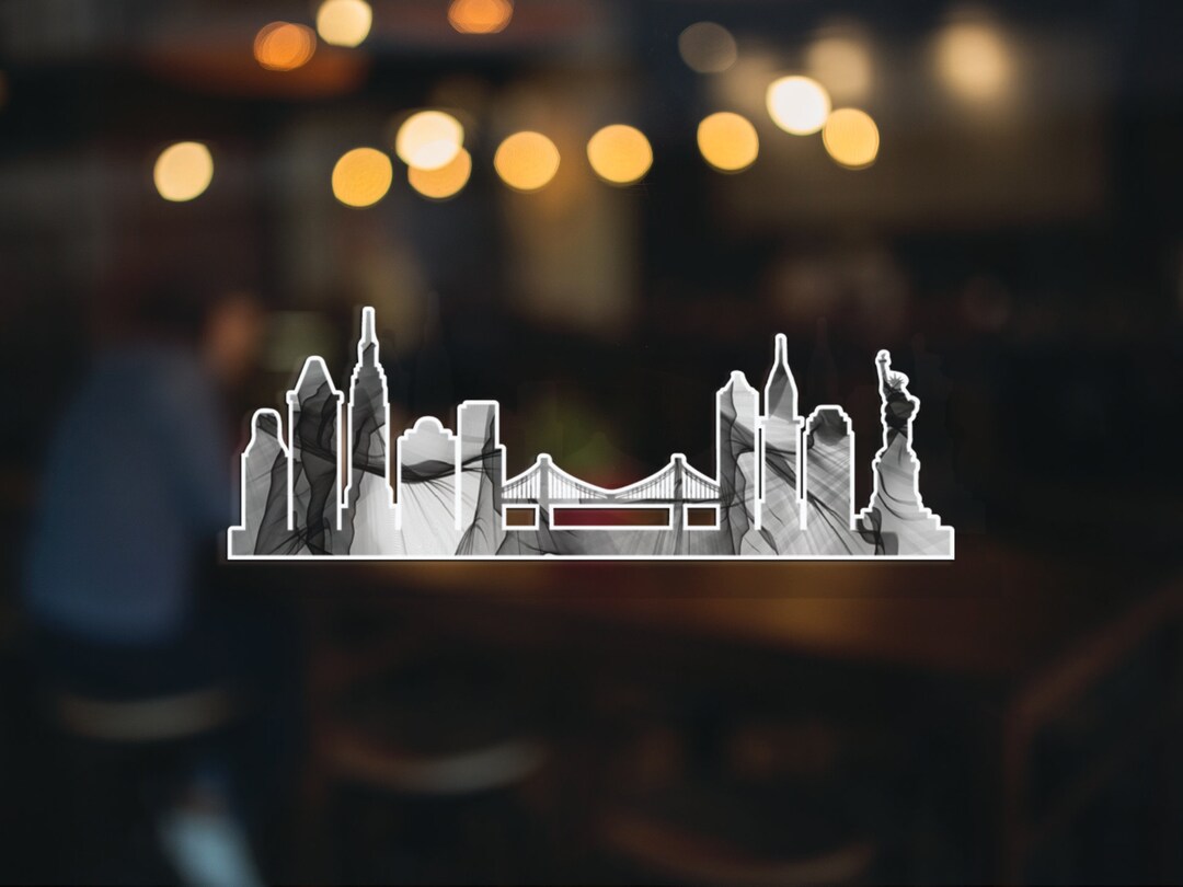 New York City Skyline Decal - Etsy