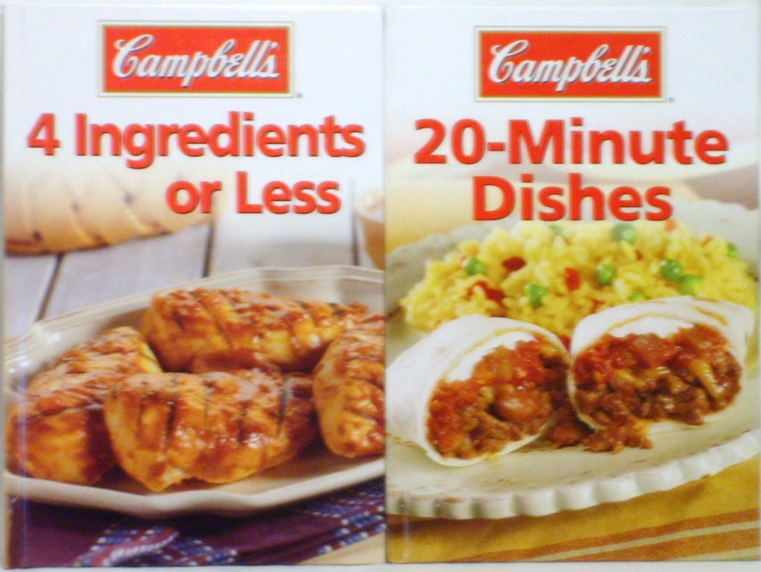 Campbell's Cookbooks 4 Ingredients or Less and 20-minute Dishes (2-pack ...