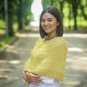 Shoulder Cape, Outlander Shawl, Shoulder Wrap, Knitted Poncho, Cotton ...