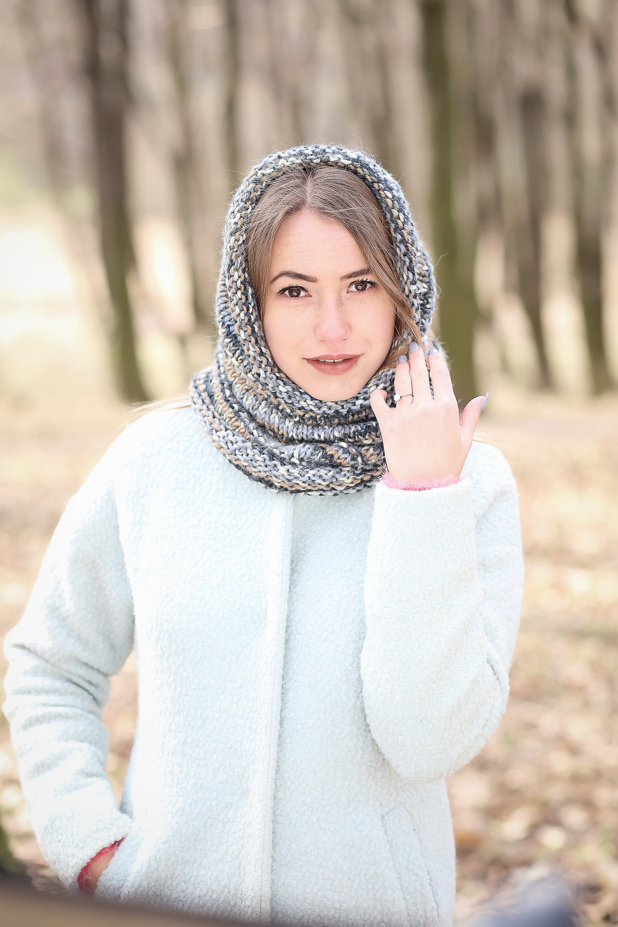 Hooded Scarf Men Snood Scarf for Men Hooded Scarves Tube - Etsy