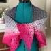 Handmade Crochet Shawl / Wrap Fragrant Shawl Scheepjes Whirl Yarn Knit ...