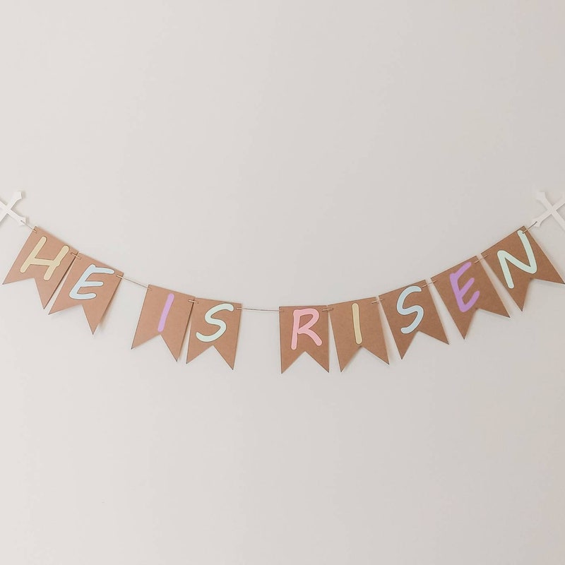 He is Risen Banner - Etsy