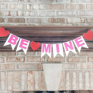 Be Mine Valentine, Valentines Day Decor, Valentines Day Banner, Be Mine ...