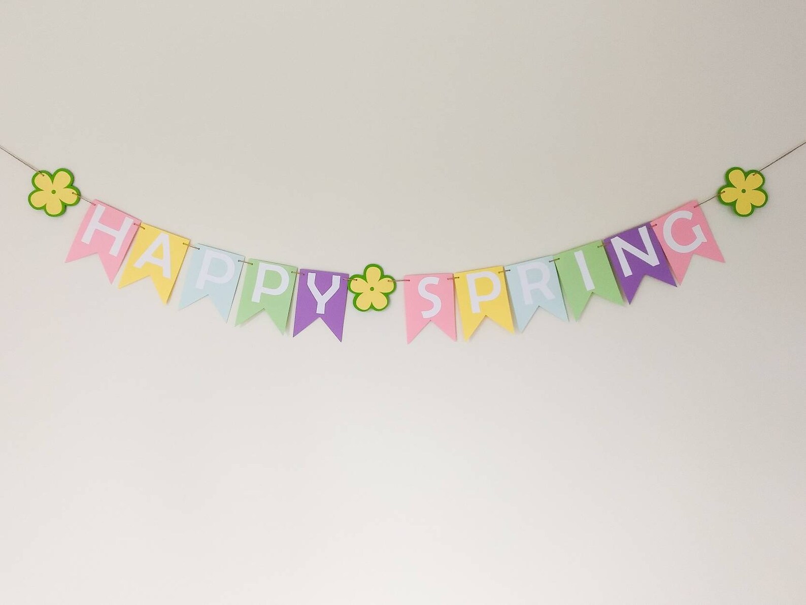 Spring Banner for Mantle Spring Garland Mantle Banner - Etsy