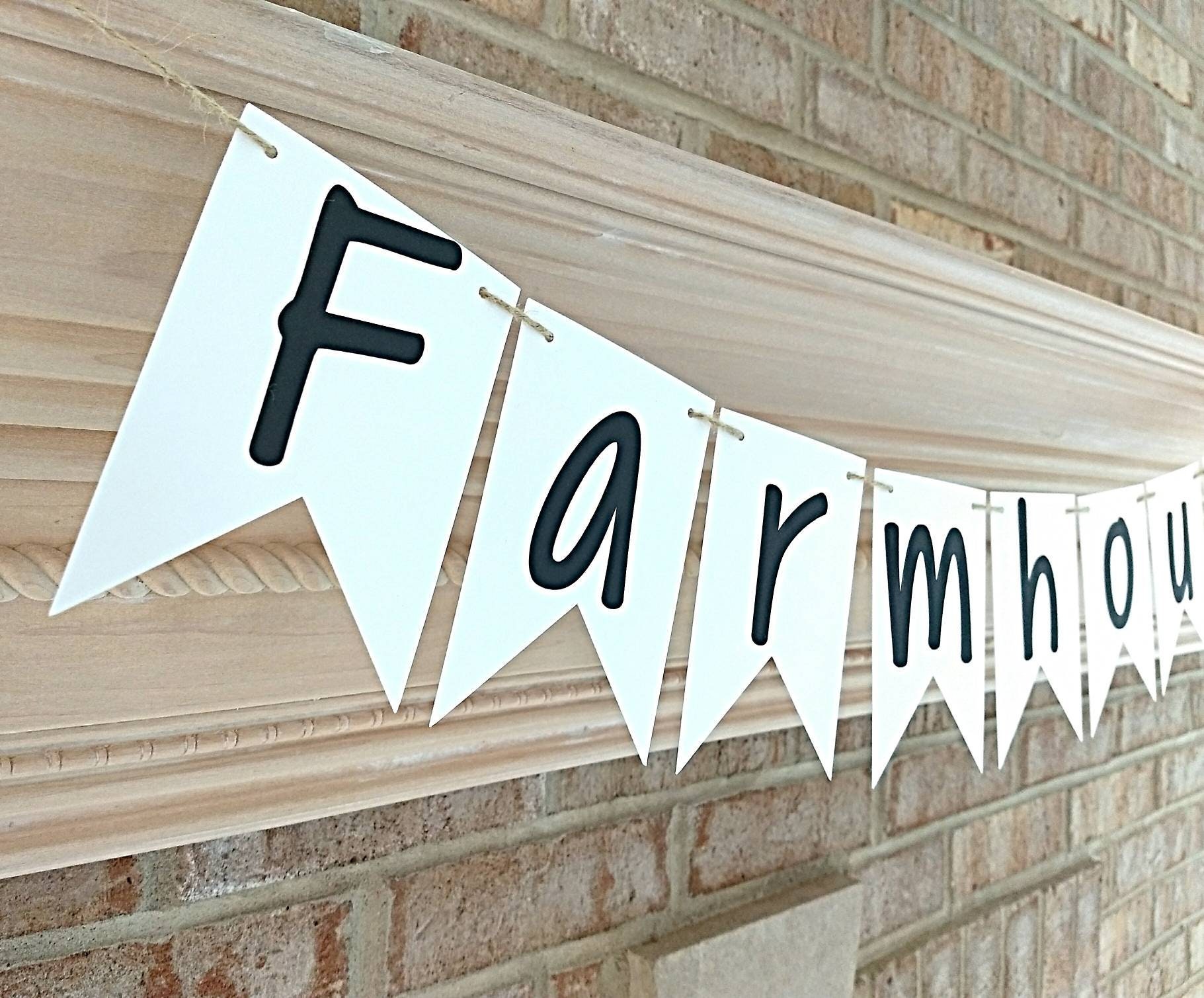 Farmhouse banner rustic banner fixer upper living room | Etsy