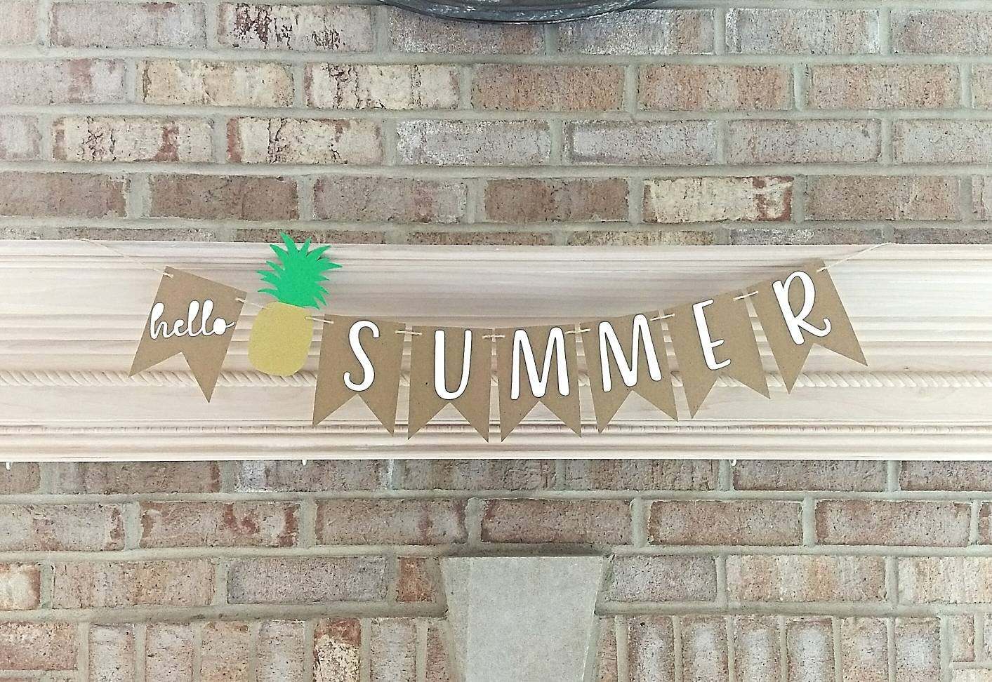 Rustic Summer Banner Farmhouse Decor Hello Summer Banner | Etsy
