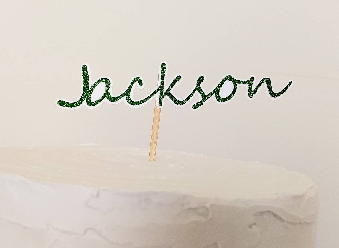 Name Cake Topper Birthday Cake Topper Cake Name Topper - Etsy
