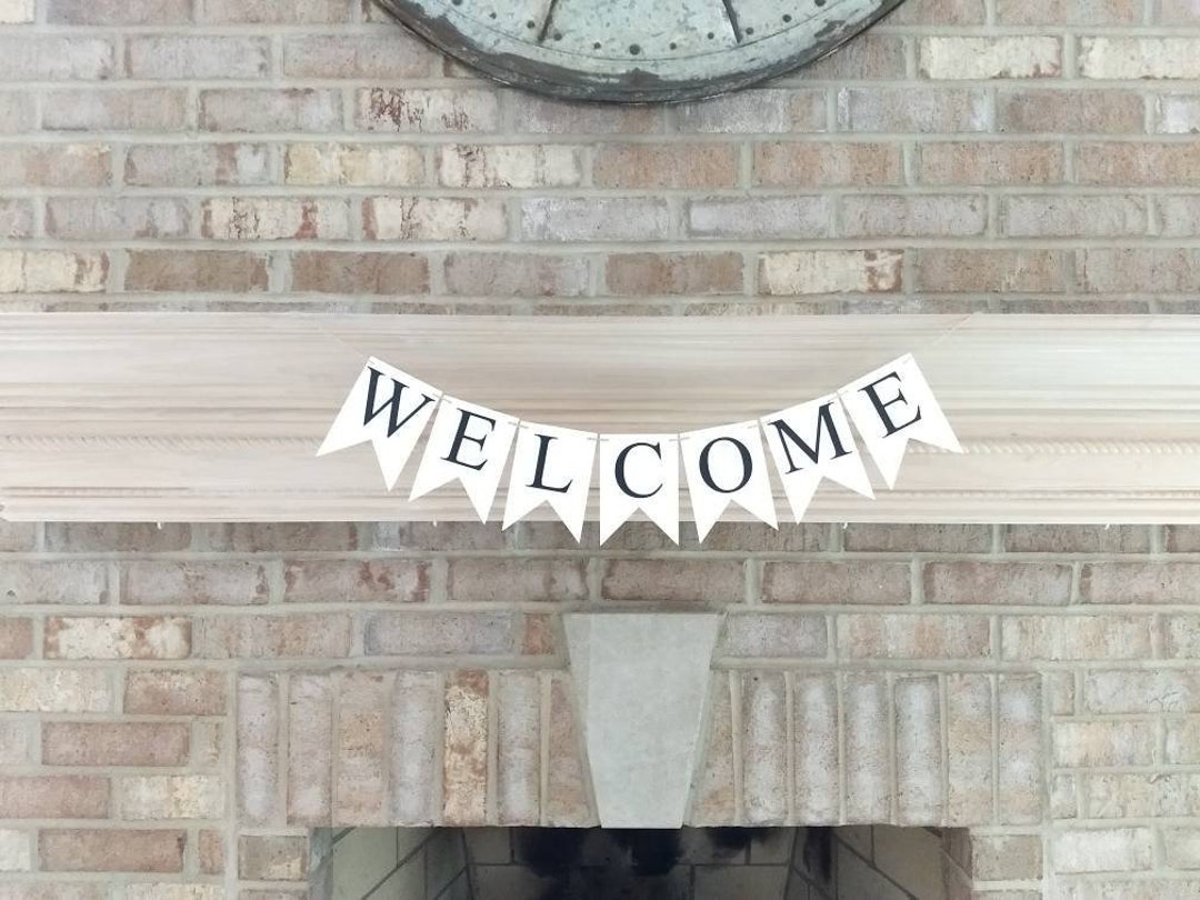 Farmhouse Decor, Welcome Banner, Rustic Home Decor, Farmhouse Wall ...