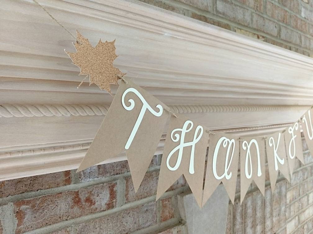 Thankful Banner Thanksgiving Banner Fall Banner Fall Decor | Etsy