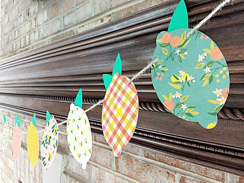 Lemon Garland Lemon Banner Lemon Decor Summer Party Decor | Etsy
