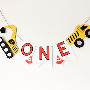 Construction Birthday Party Decorations, Construction Vehicle Garland ...