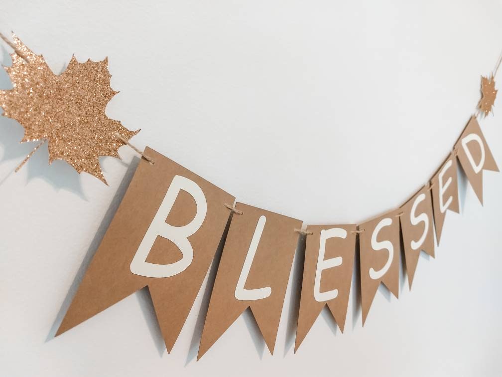 Rustic Blessed Banner Fall Blessed Banner Fall Decor - Etsy UK
