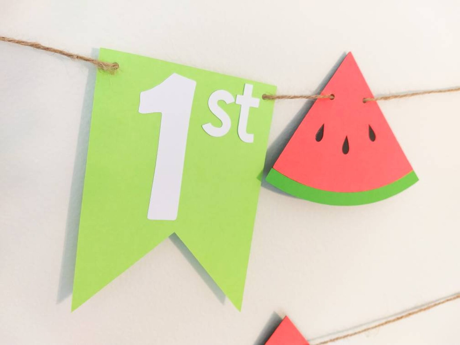 Happy 1st Birthday Banner First Birthday Decorations Banner | Etsy