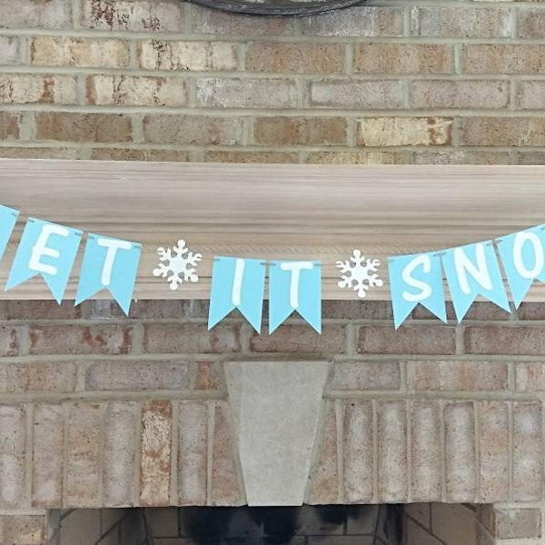 Let It Snow Banner - Etsy