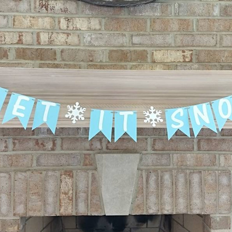Let It Snow Banner - Etsy