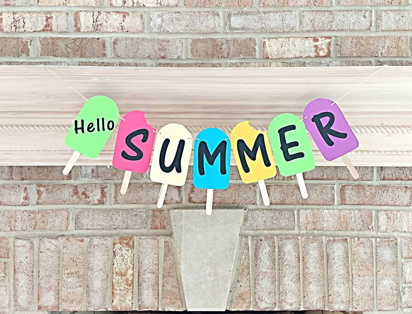 Hello Summer Banner Summer Decor Summer Garland Summer - Etsy