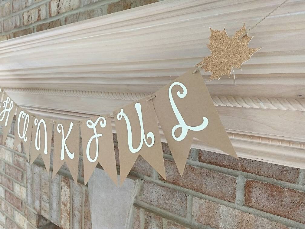 Thankful Banner Thanksgiving Banner Fall Banner Fall Decor | Etsy
