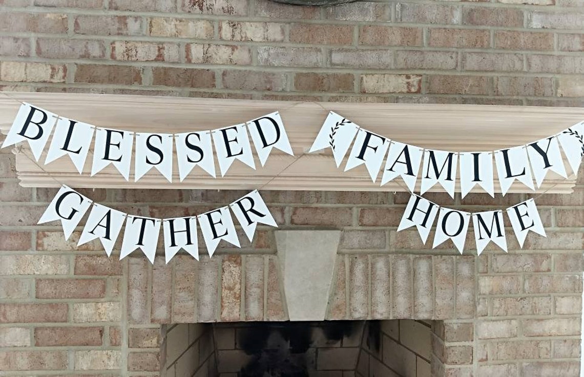 Blessed Banner Farmhouse Banner Farmhouse Decor Wedding - Etsy