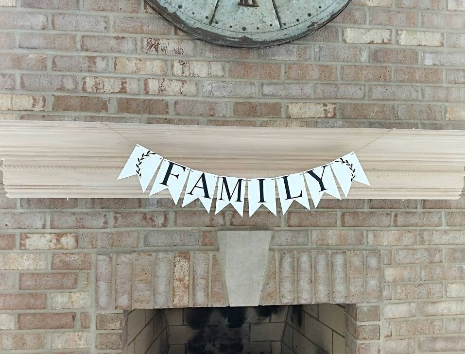Gather banner boho Farmhouse banner Gather sign Family | Etsy