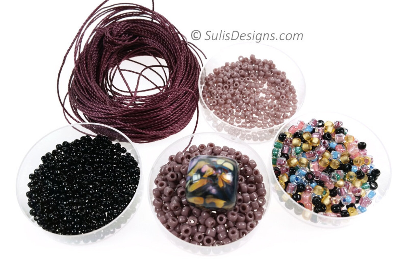 Complete Kit Kumihimo Lampwork Lariat - Etsy