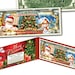 Merry Christmas SANTA and SNOWMAN Colorized One Dollar Bill on - Etsy