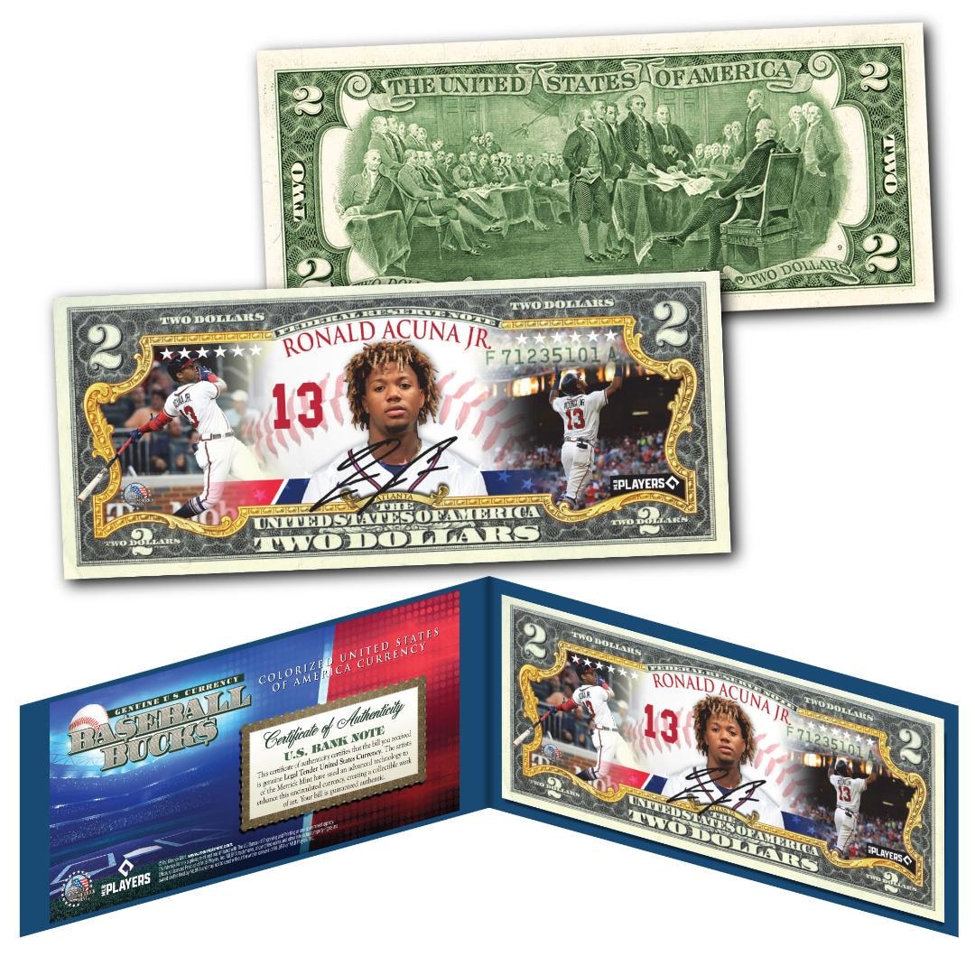 Ronald Acuna, Jr. - Atlanta Braves BASEBALL BUCKS Officially Licensed ...