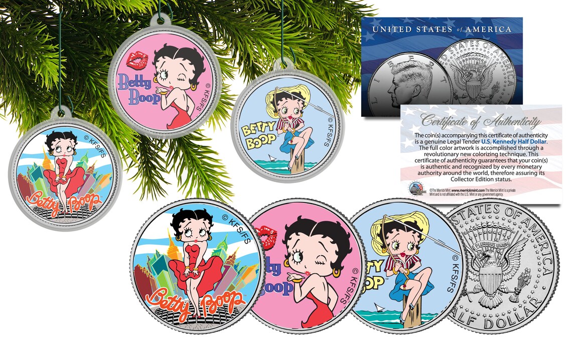 BETTY BOOP XMAS Kennedy Half Dollar Coins Christmas Tree - Etsy