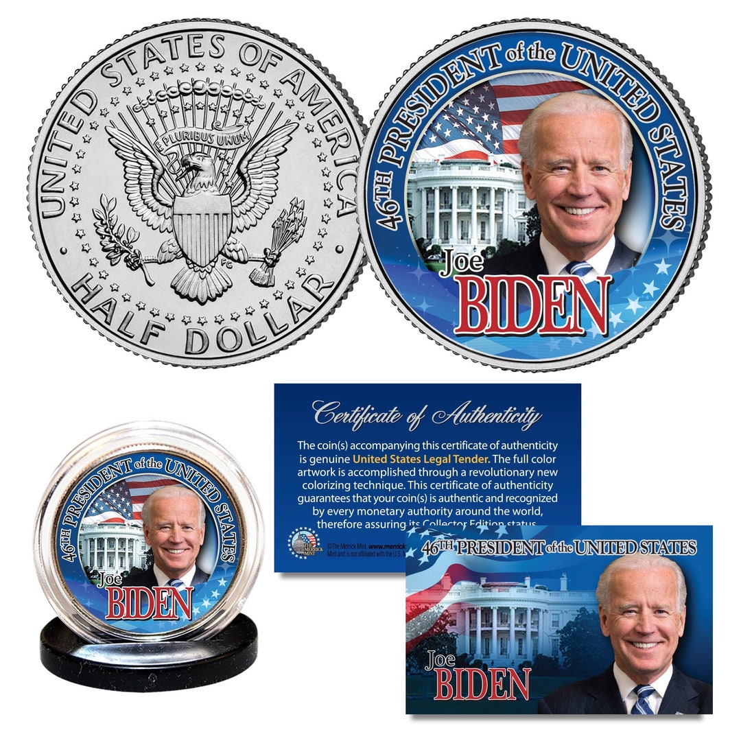 Joe Biden 46th President John F. Kennedy Half Dollar Coin - Fast & Free ...