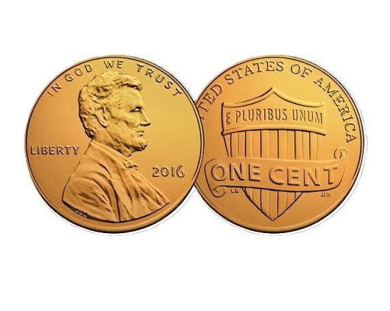 Penny Coin Front And Back