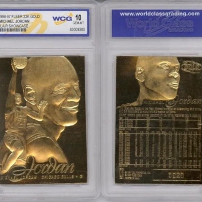 Gold Michael Jordan Cards - Etsy